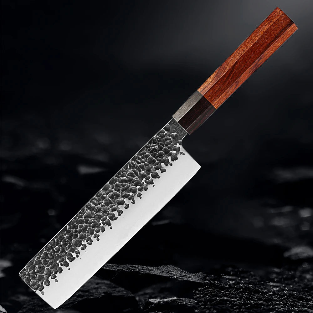 "Isamu" Collection - Premium 7' Nakiri Knife – Kenji's Knives